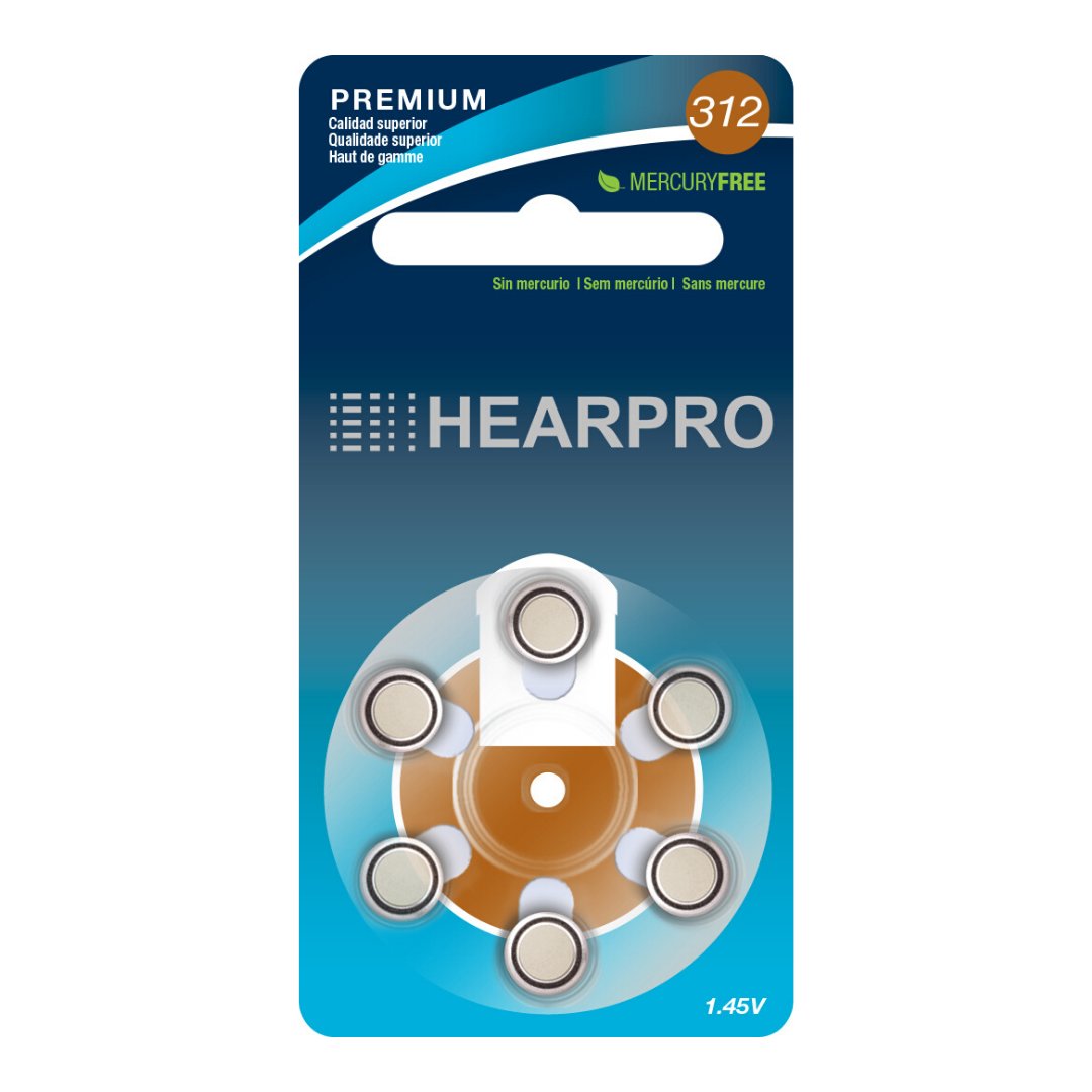 Size 312 Hearing Aid Batteries – HEARPRO